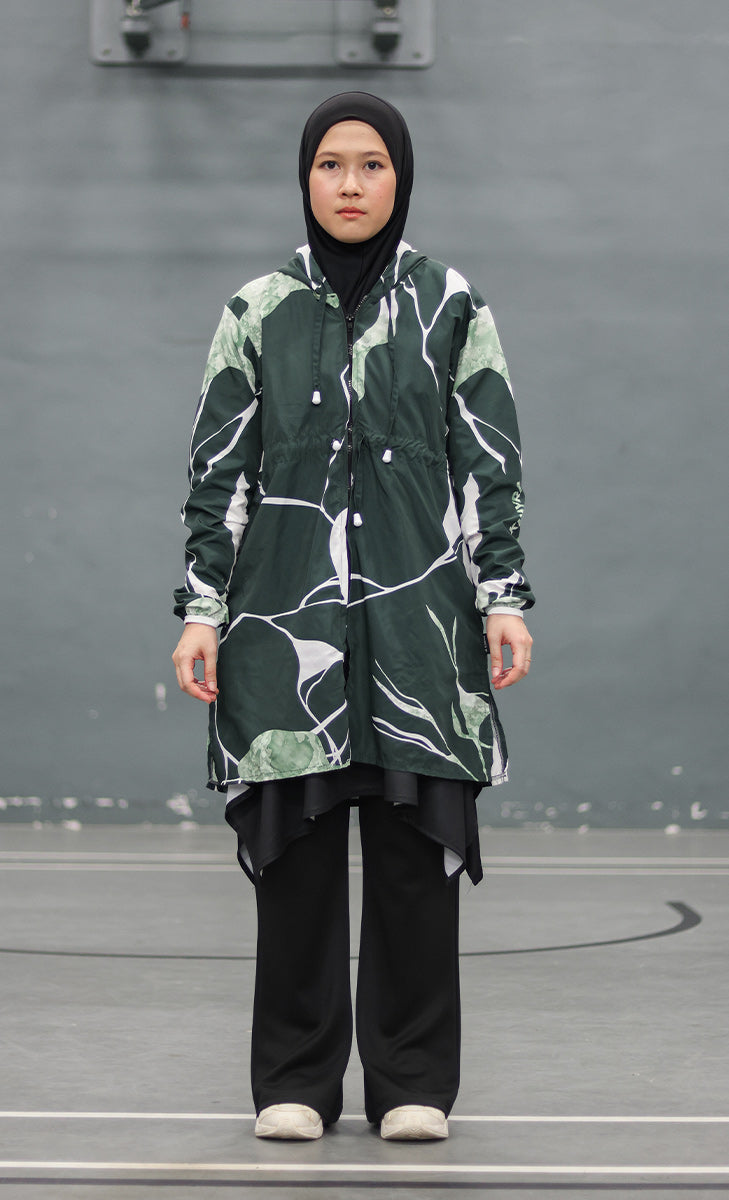 Kimbreaker Florentia - Emerald Twilight - Muslimah Modest Windbreaker – KIMYRA