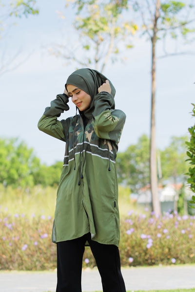 Kimbreaker - Jade Green - Muslimah Modest Windbreaker – KIMYRA